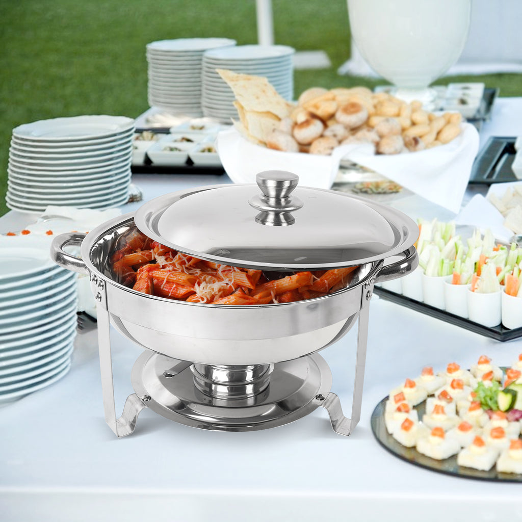 IMACONE Upgraded Chafing Dish Buffet Set of 2 Pack, 5QT Round