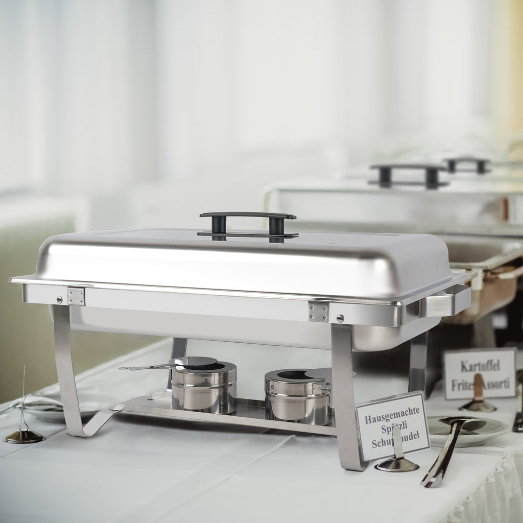 IMACONE 2 Pack Chafing Dish Buffet Warmer Set, 8QT Rectangular
